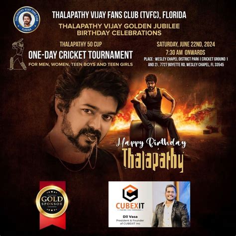 Cubexit Inc On Linkedin Goldsponsor Crickettournament Cubexit Thalapathyvijay Celebrations