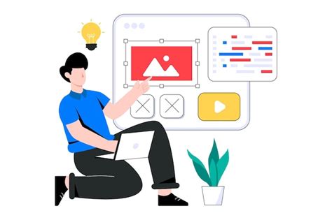 Premium Vector Web Development Flat Style Design Vector Illustration Stock Illustration