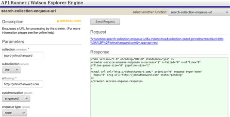 Watson Explorer Rest Api Test Tool