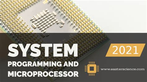 System Programming And Microprocessor 2021 Bsc Cs 2nd Year Easter