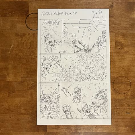 Girl Genius Volume Nine Original Art 20090513 — Girl Genius Original Art