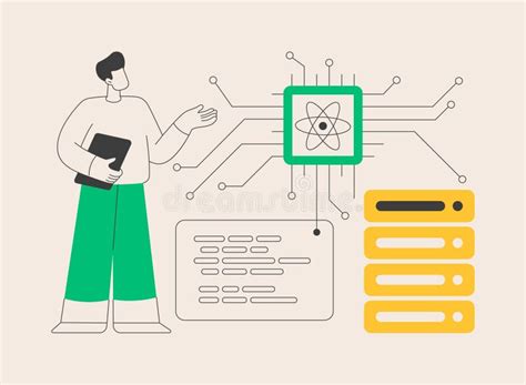 Quantum Computing Abstract Concept Vector Illustration Stock Vector Illustration Of Outline