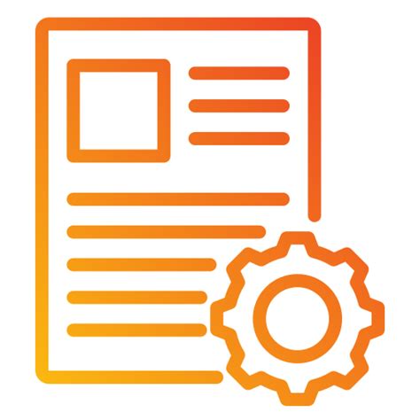 Project Documentation Generic Gradient Outline Icon