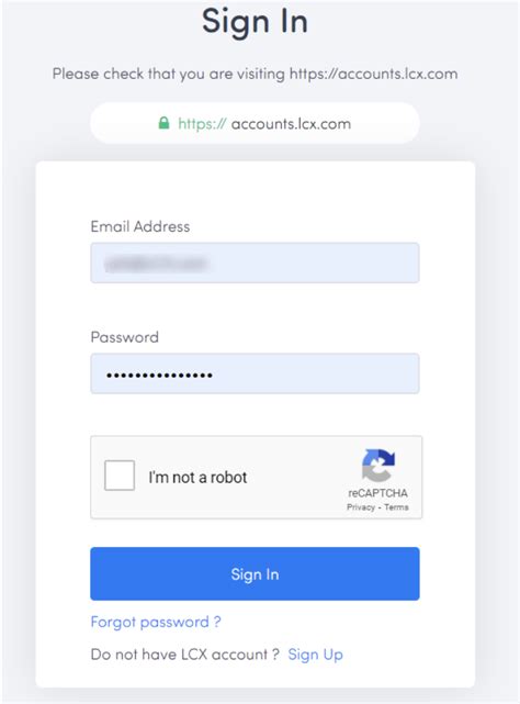 How To Reset Your Account Password LCX