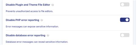 Disable Php Error Reporting In Wp With Jethost Total Care Jethost Help