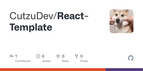Github Cutzudev React Template