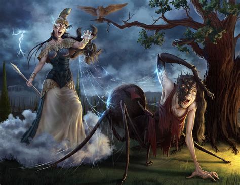 Arachne Transforming By Elderscroller On Deviantart