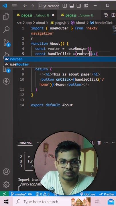 navigation routing in next js part 2 ytshorts shorts coding javascript youtube