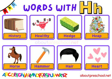 Words That Start With Letter H About Prebabe