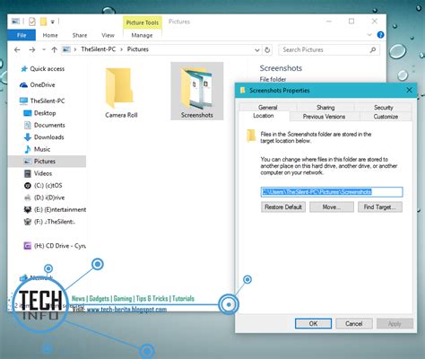 Cara Merubah Folder Default Screenshot Di Windows 10 Tech Info