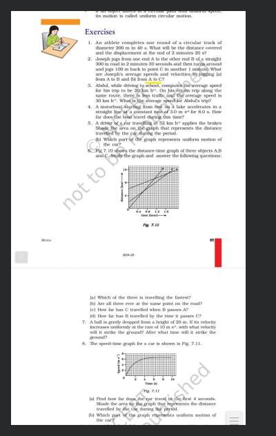Its Motion Is Called Uniform Circular Motion Exercises An Athlete