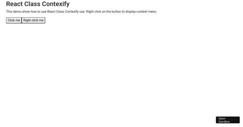 React Class Contexify Examples Codesandbox