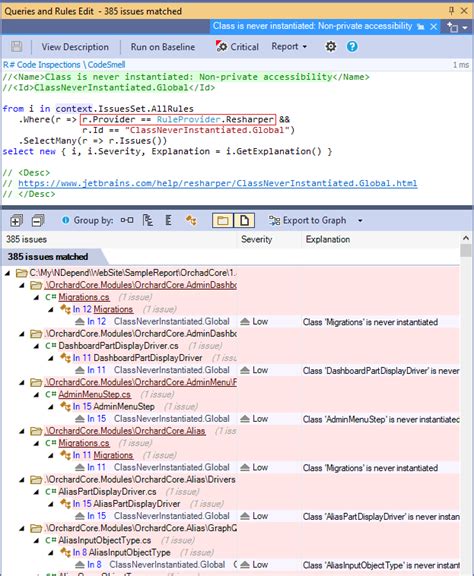 ReSharper Code Inspections Issues Import In NDepend
