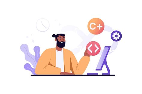 Devop Violet Concept With People Scene Illustrations Ft Flat And People