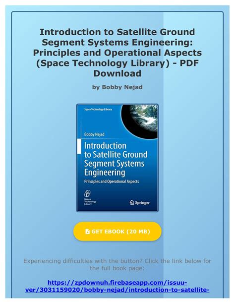 Pdf Free Introduction To Satellite Ground Segment Systems Engineering Principles And