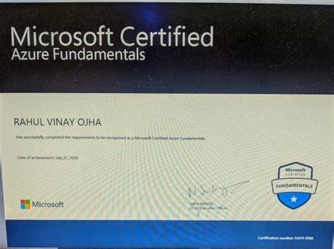 Rahul Ojha On Linkedin Cloudcertification Az900