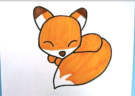 Как нарисовать милую лису