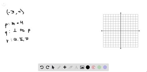 SOLVED Critical Thinking Lines P Q And R All Pass Through Point 3 4 Line P Has Slope 4