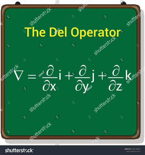 Del Operator Vector Calculus Stock Vector Royalty Free 1923124607 Shutterstock