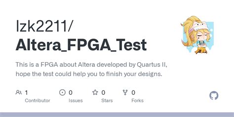 Github Lzk2211 Altera Fpga Test This Is A Fpga About Altera
