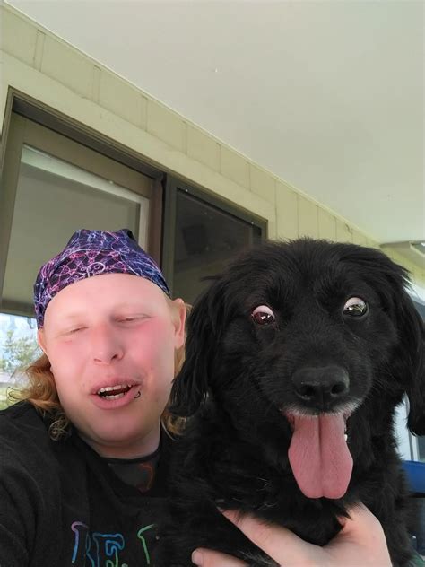 I Was Trying To Take A Selfie With Molly And Got This Gem Lol Scrolller