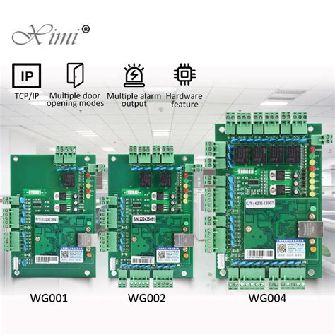 Wiegand Wg004 Four Doors Access Control Board Tcp Ip Card Door Access Control System Door Lock 4