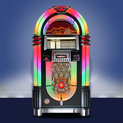 Jukebox Nostalgic Bubbler 100 Cd Black Satin Wurlitzer Shop