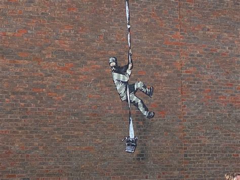 Banksy Stencil Of Oscar Wilde Appears On Reading Prison Wall 2021
