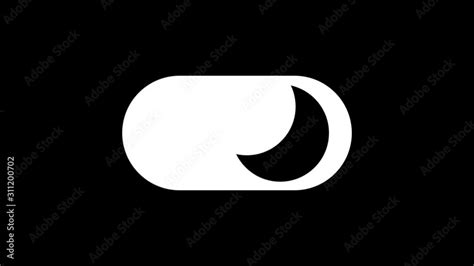 Switch On And Off Button On Phone And Tablets Screens Toggle Button On Black Background Loop