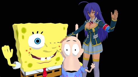 Mmd Render Spongebob Rocko Medaka By Nickjetixfan05 On Deviantart