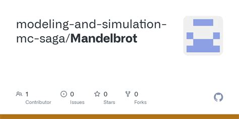 Github Modeling And Simulation Mc Sagamandelbrot