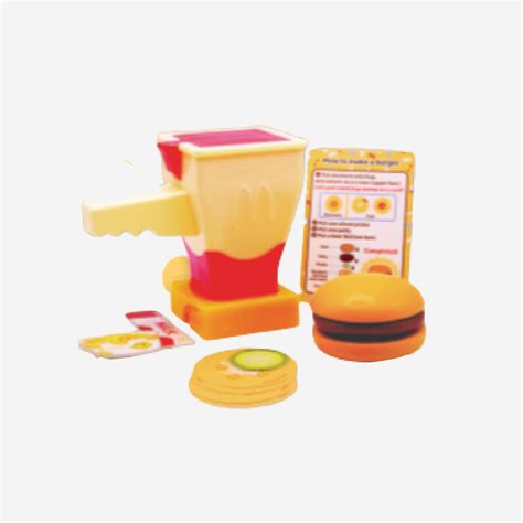 맥도날드 해피밀 렛츠 플레이 맥도날드 소스 디스펜서와 버거 세트 Toys And Goods Kream