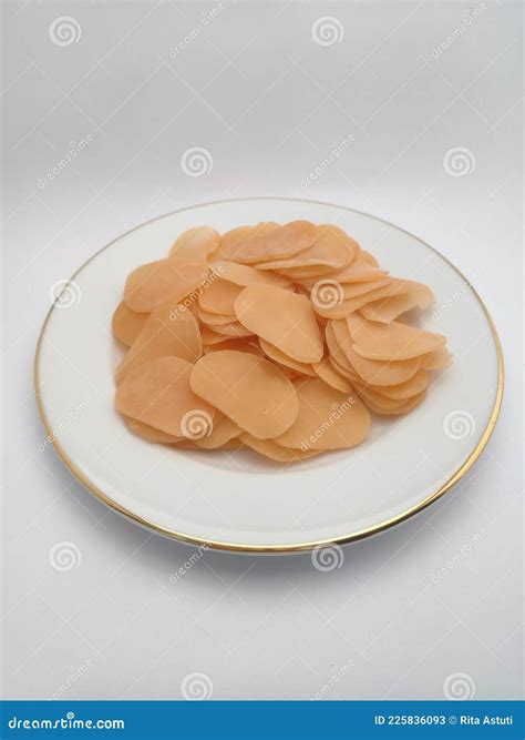 Raw Shrimp Crackers In Indonesia It Called Kerupuk Udang Stock Image Image Of Kerupuk Food