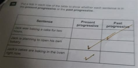 Solved 19 Pul A Tick In Each Row Of The Table To Show Whether Each
