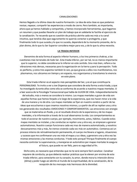 Tecnicas De Canalizacion Pdf Mente Dios