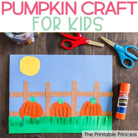 Pumpkin Crafts For Kindergarten Printable