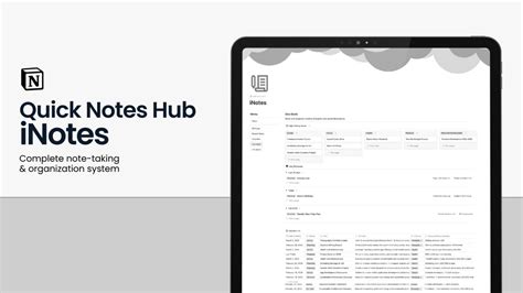 Inotes — Notes Organizer Template For Notion