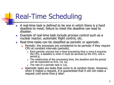 Ppt Lecture 6 Real Time Scheduling Powerpoint Presentation Free