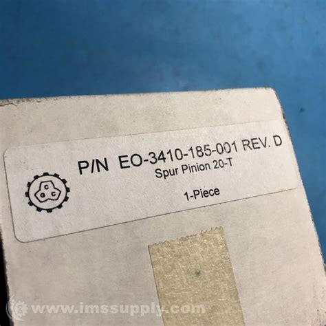 Fanuc E0 3410 185 001 Revision D Spur Pinion Gear 20 T Ims Supply