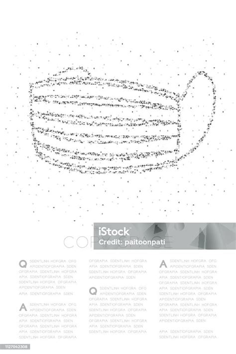 먼지 마크 또는 미 립 자 인공 호흡기 추상적인 기하학적 다각형 사각형 상자와 삼각형 패턴 오염 오후 25 개념 그림 복사 공간