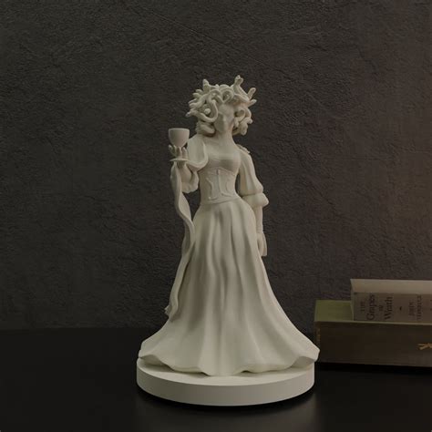 Medusa File Stl 3d Model For Cnc And 3d Printer Detailed 3d Model Of Medusa Statue In Stl