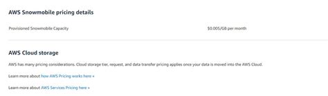 Aws Snowmobile Pricing Cost And Pricing Plans