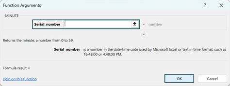 Minute Excel Function Syntax Examples How To Use
