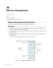 7 Memory Management Pdf Memory Management Chapter 7 Files Notes Memory Management Requirements