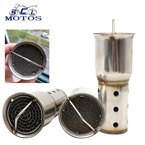 Sclmotos 51mm60mm 입구 촉매 Db 킬러 오토바이 배기 머플러 소음기 야마하 혼다 소음 제거기배기 And 배기 시스템 Aliexpress
