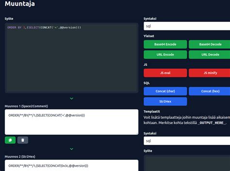 Mysql Bypassing Filters