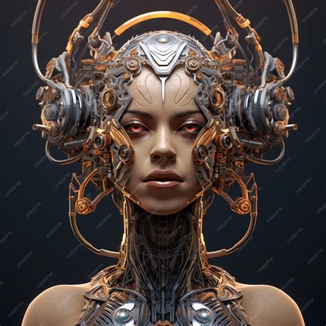 Premium Ai Image Beautiful Female Android Woman