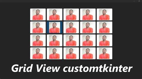 Gridview Avec Customtkinterpython Programming Coding Youtube