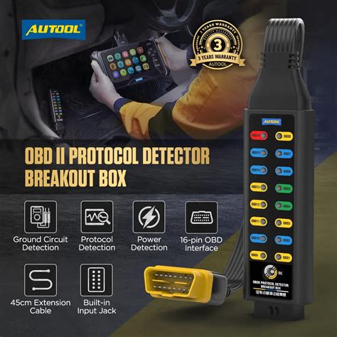 Obd2 Automotive Diagnostic Protocol Detector Breakout Box