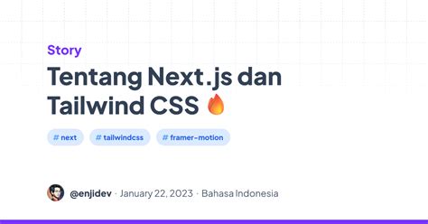 Tentang Nextjs Dan Tailwind Css 🔥 — Qumber · Fullstack Developer